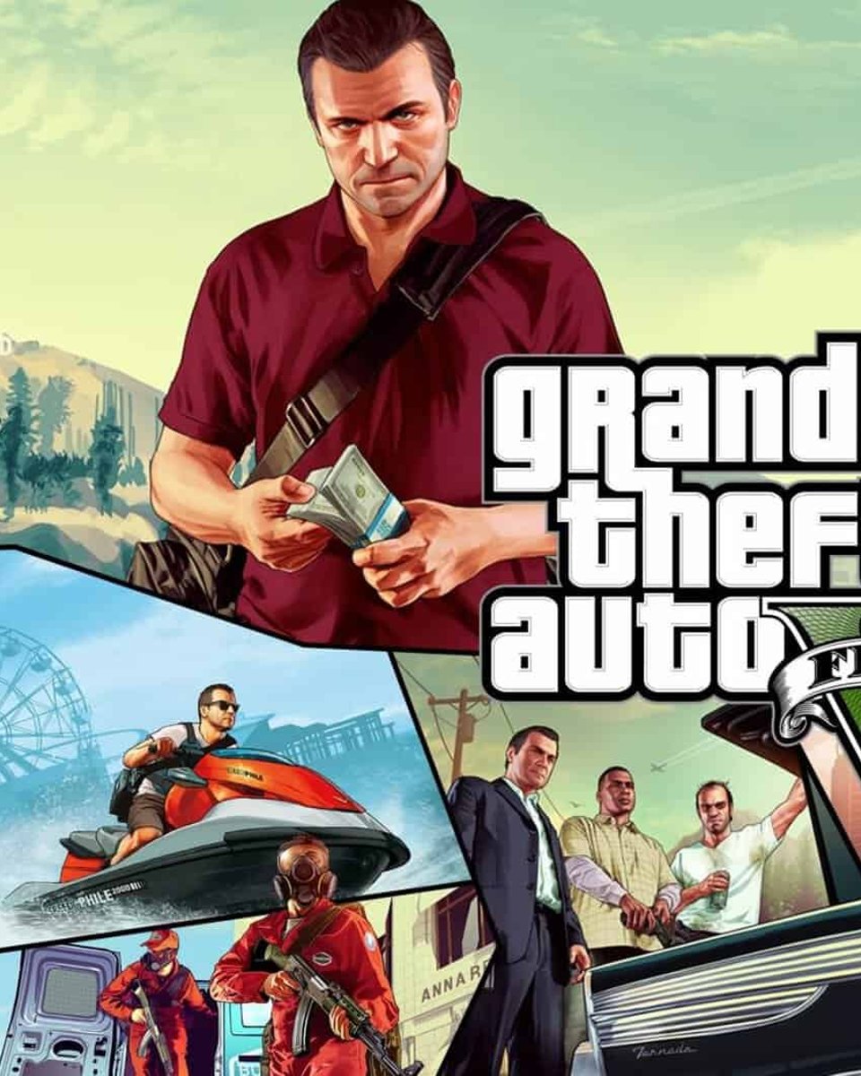 Modelo De Capa Do Gta 5 Capa Do Jogo Gta V | MercadoLivre 📦