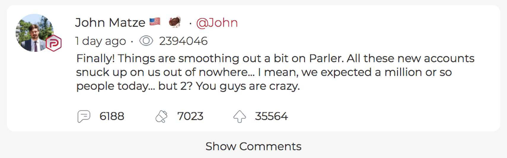 Quem é John Matze, cofundador do Parler - Olhar Digital