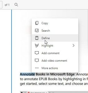Veja como habilitar o recurso 'dicionário' na versão beta do Microsoft Edge