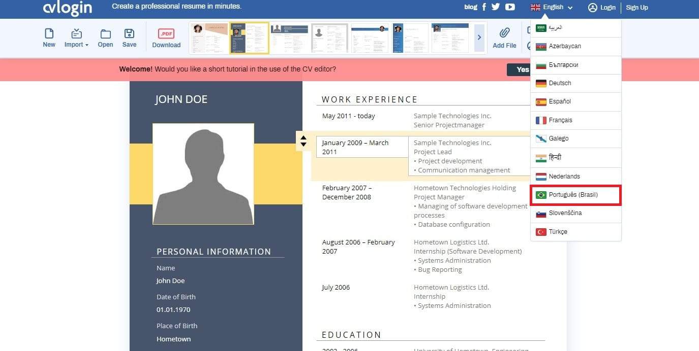 Procurando emprego? Saiba como fazer um currículo online pelo Cvlogin