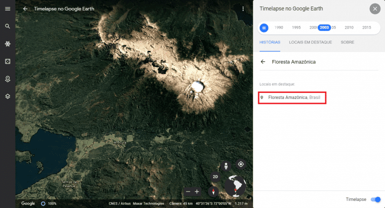 Saiba como usar a ferramenta de timelapse do Google Earth - Olhar Digital