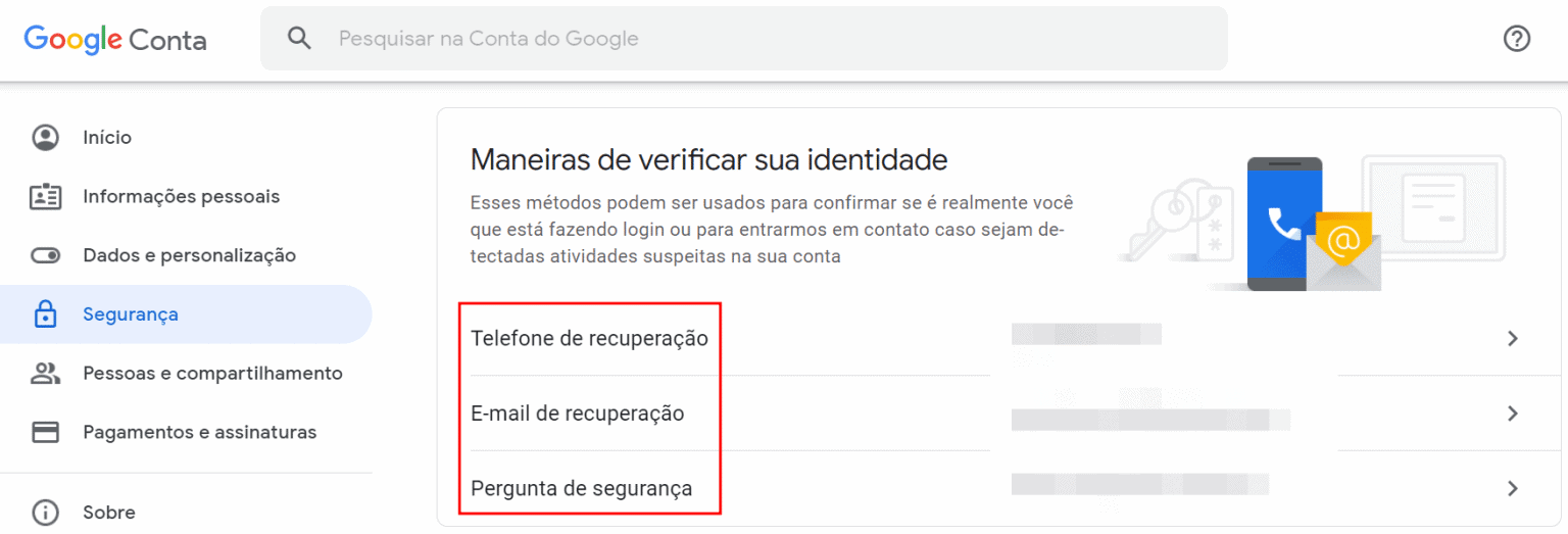 Perdeu o acesso? Saiba como tentar recuperar a sua conta do Google ...