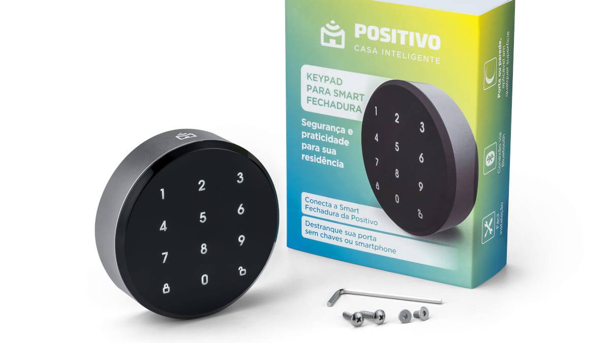 Positivo lança acessório para fechadura inteligente Smart Keypad