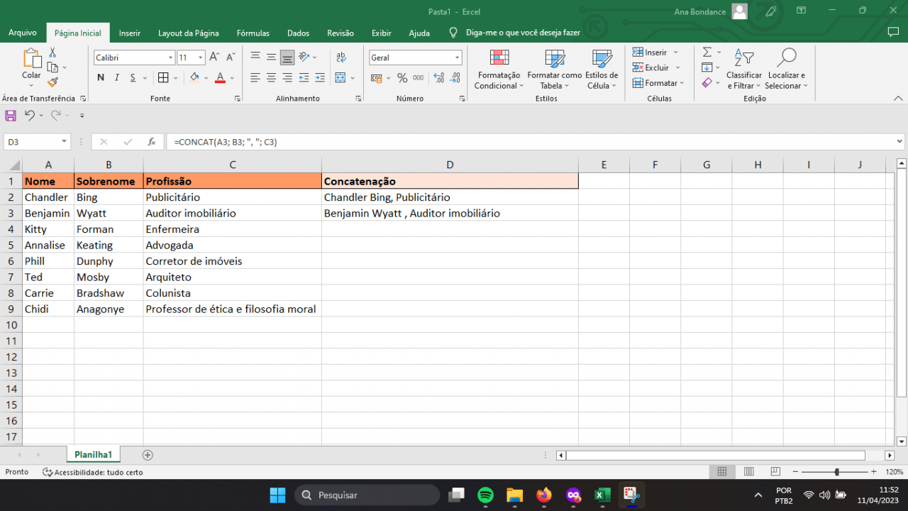 Como usar a função concatenar no Excel - Olhar Digital