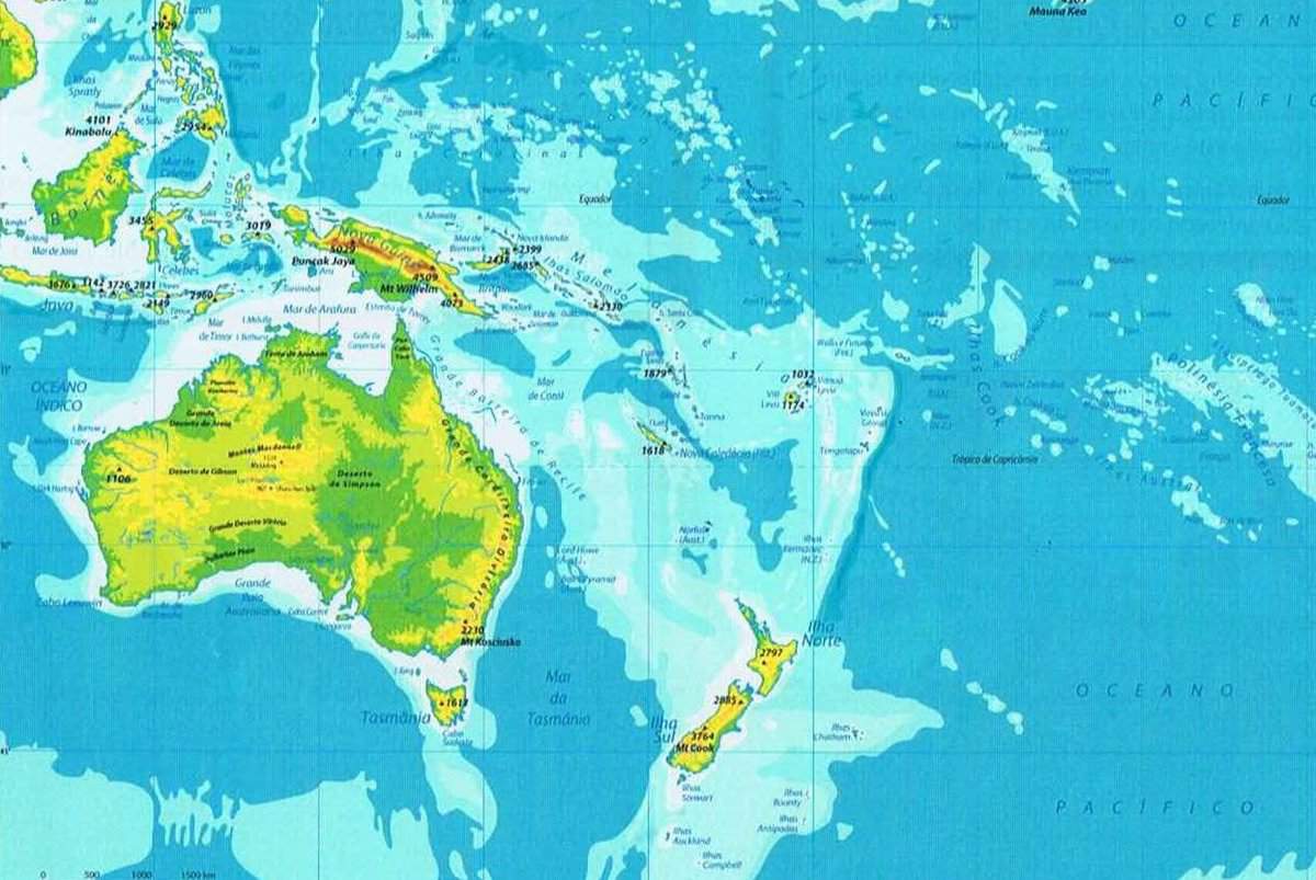 Por que a Oceania é considerada um continente-arquipélago?