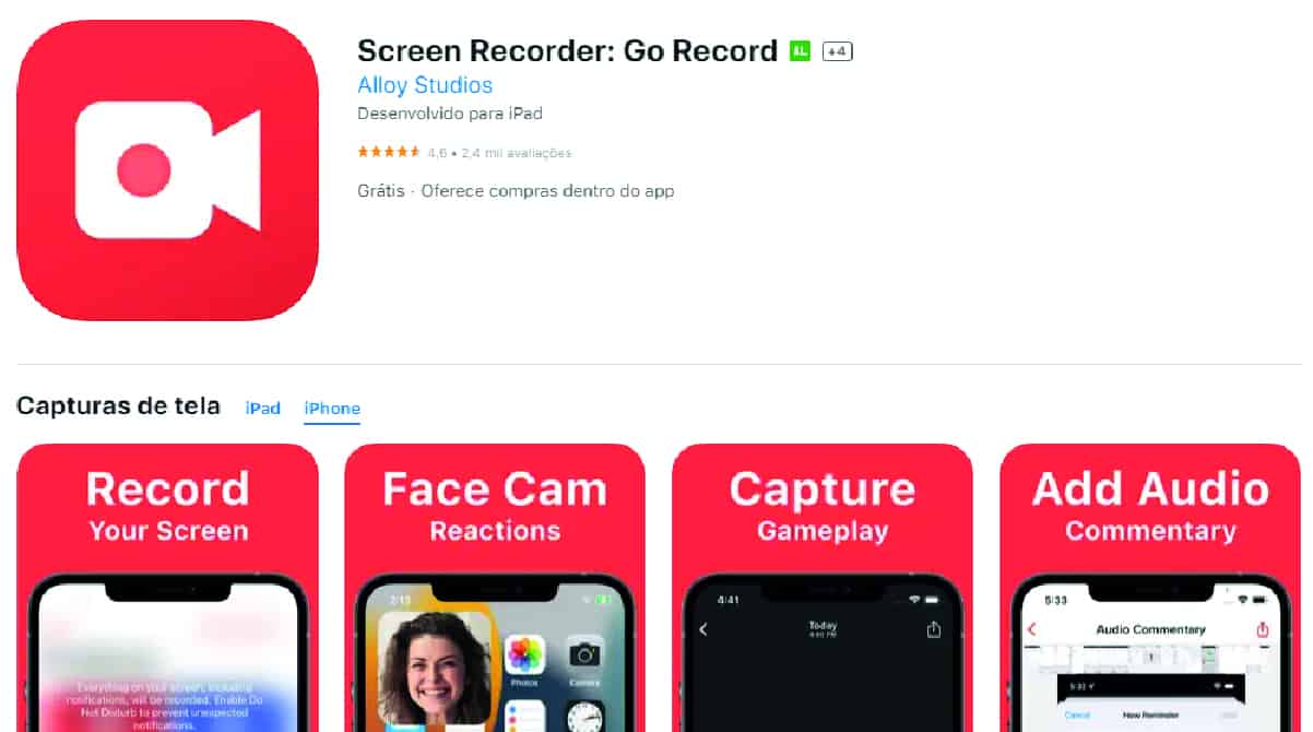 5 apps alternativos ao iRecorder para gravar tela do celular