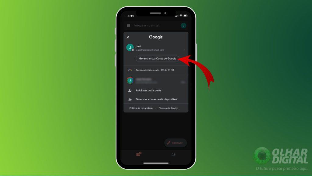 Como excluir uma conta do Google