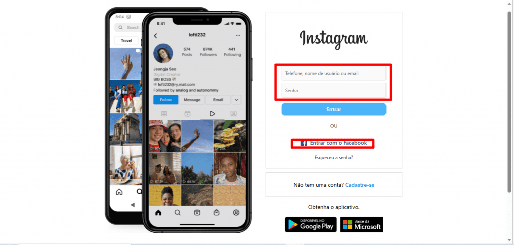 Instagram: como entrar na rede social pelo navegador no computador