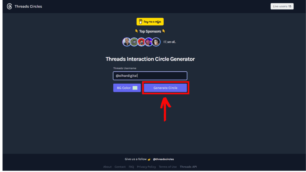 Como usar o Threads Circles