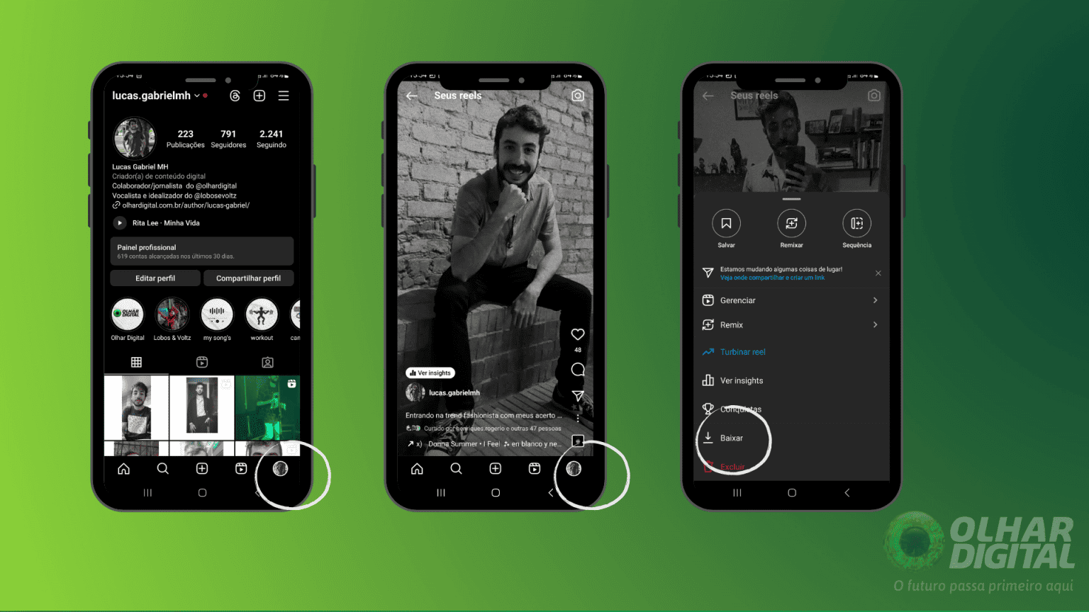 Como baixar vídeo do Reels, do Instagram? - Olhar Digital