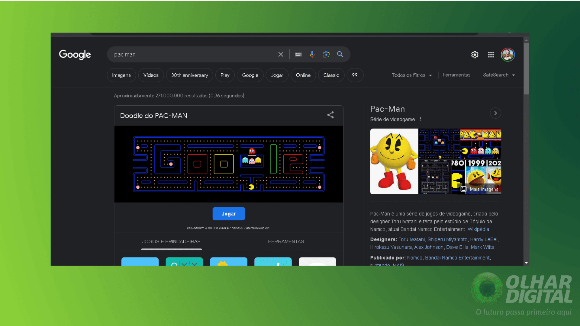 Dinossauro, Pac-Man e mais: melhores easter eggs interativos do Google
