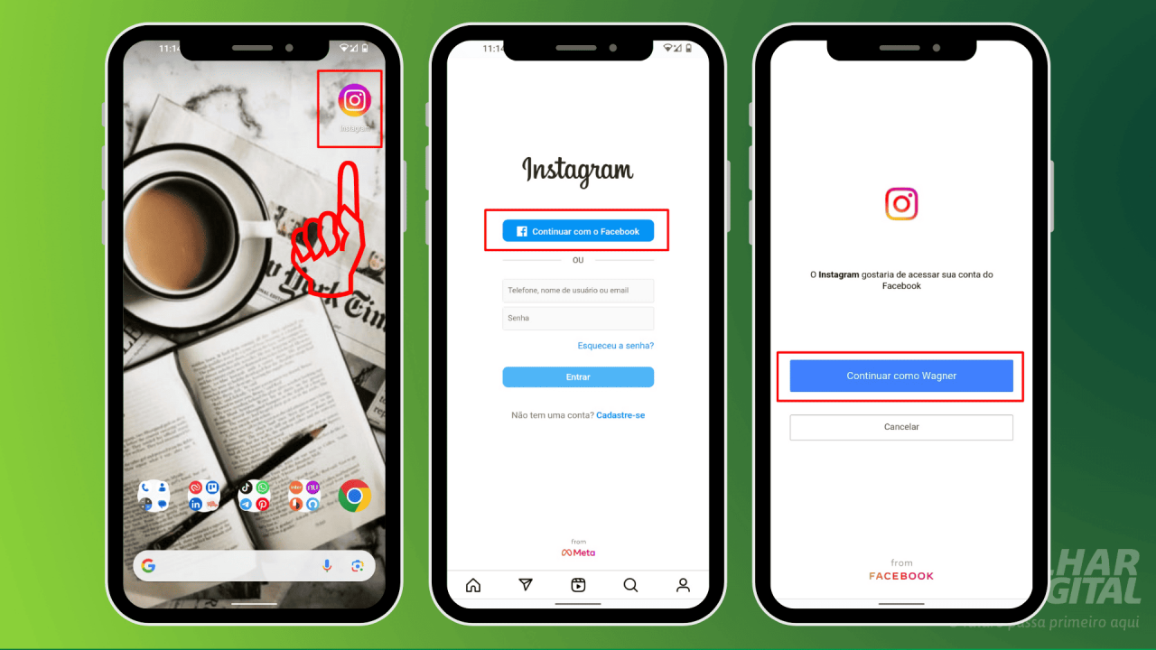 Como entrar no Instagram pelo Facebook - Olhar Digital