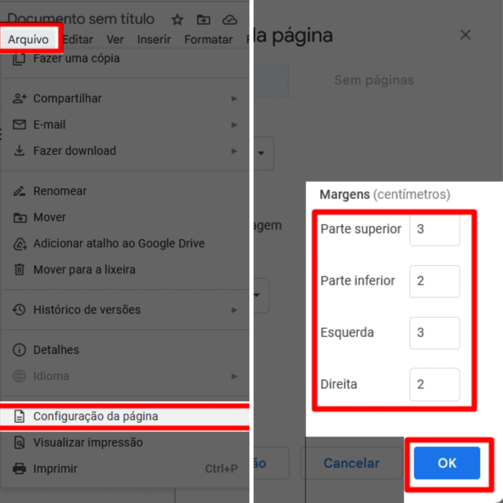 Como colocar o Google Docs nas normas ABNT?