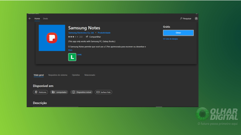 Como instalar o Samsung Notes em qualquer computador Windows
