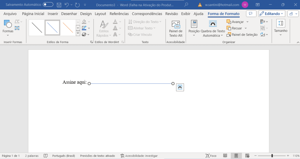 Como adicionar uma linha no Word [4 modos]