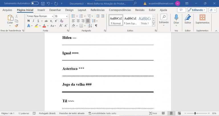 Como adicionar uma linha no Word [4 modos]