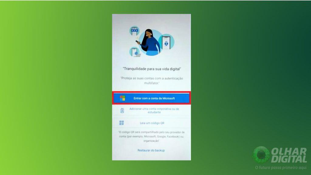 Como usar o Microsoft Authenticator para verificação em duas etapas
