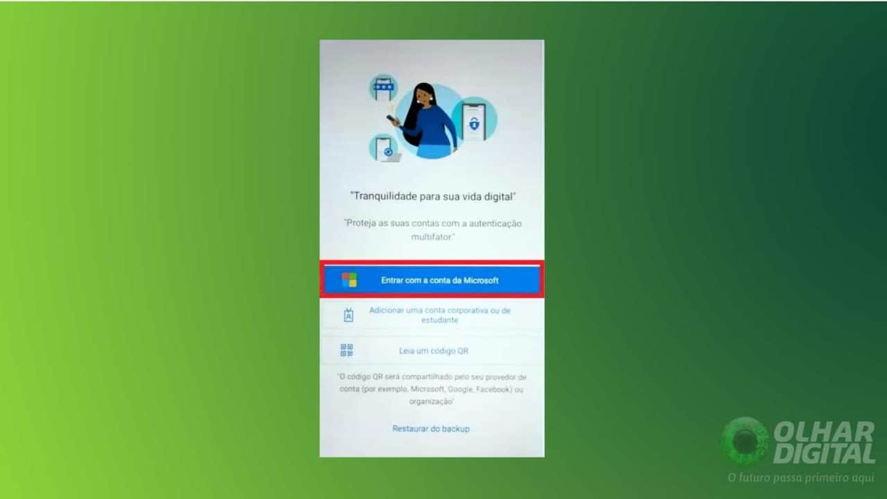 Como usar o Microsoft Authenticator para verificação em duas etapas