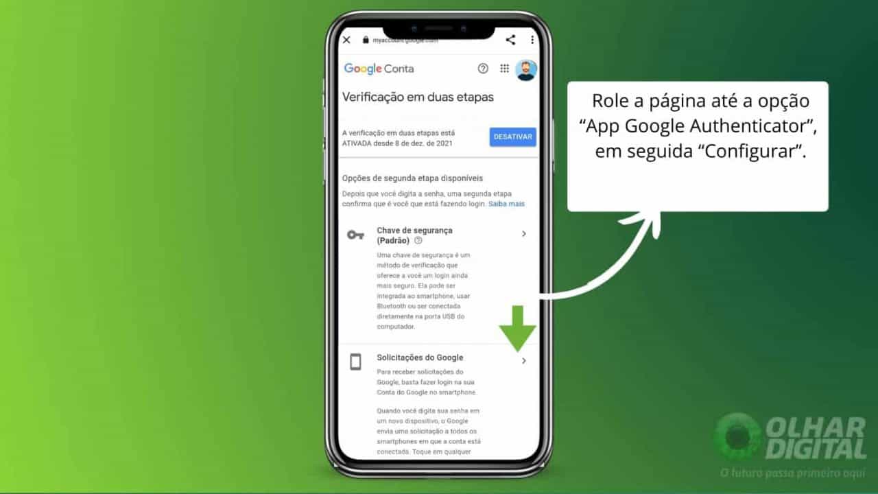 Como usar o Google Authenticator para verificação em duas etapas