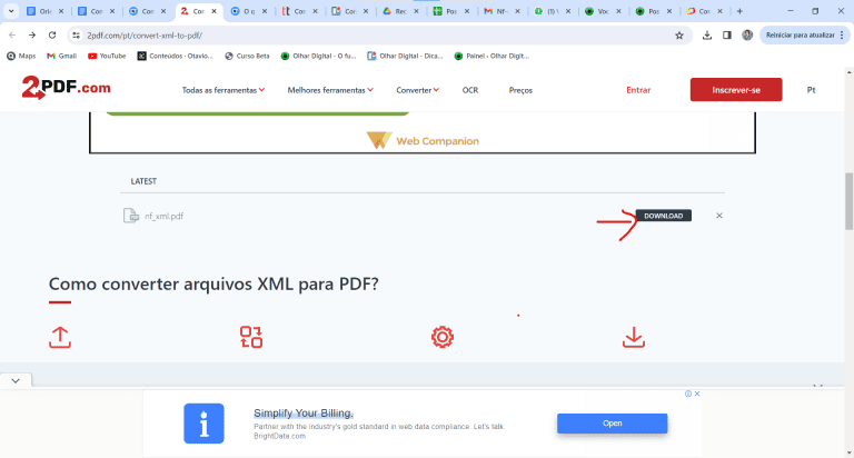 Como converter XML em PDF no PC ou celular