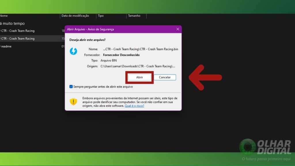 Como abrir um arquivo bin no PC ou celular