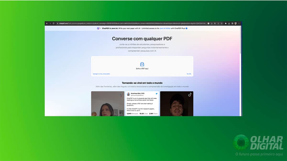 5 IAs que transformam PDF em chatbot - Olhar Digital