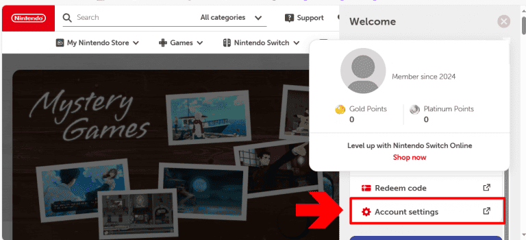 Como excluir e recuperar uma conta Nintendo?