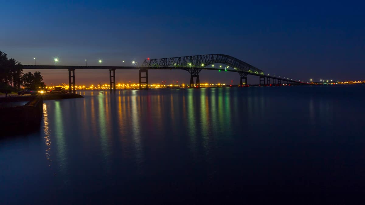 Ponte em Baltimore: recuperada caixa-preta do navio