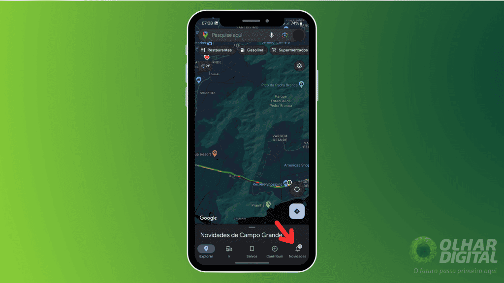 Como acessar chat do Google Maps?