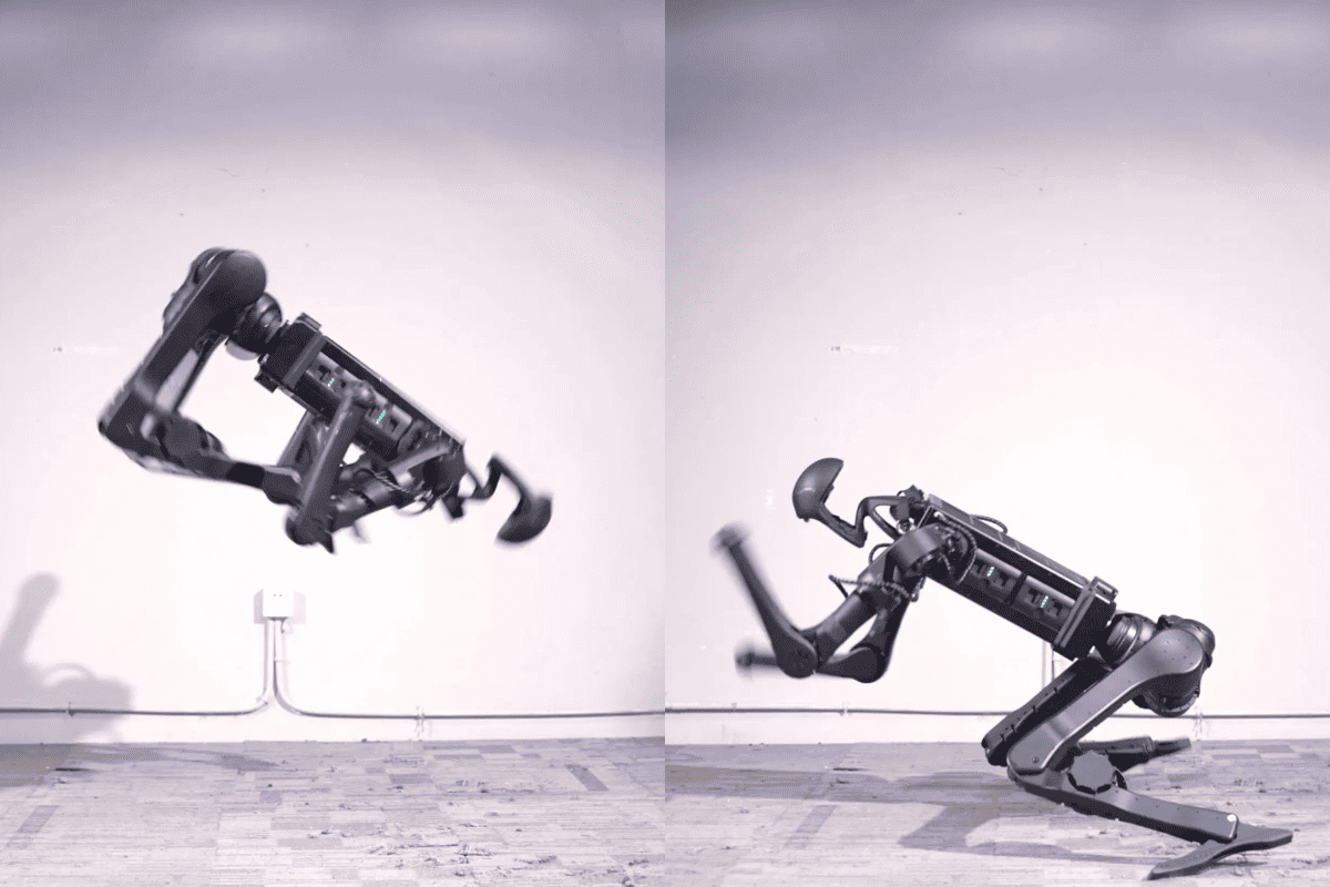 Robô humanoide dá salto mortal em vídeo