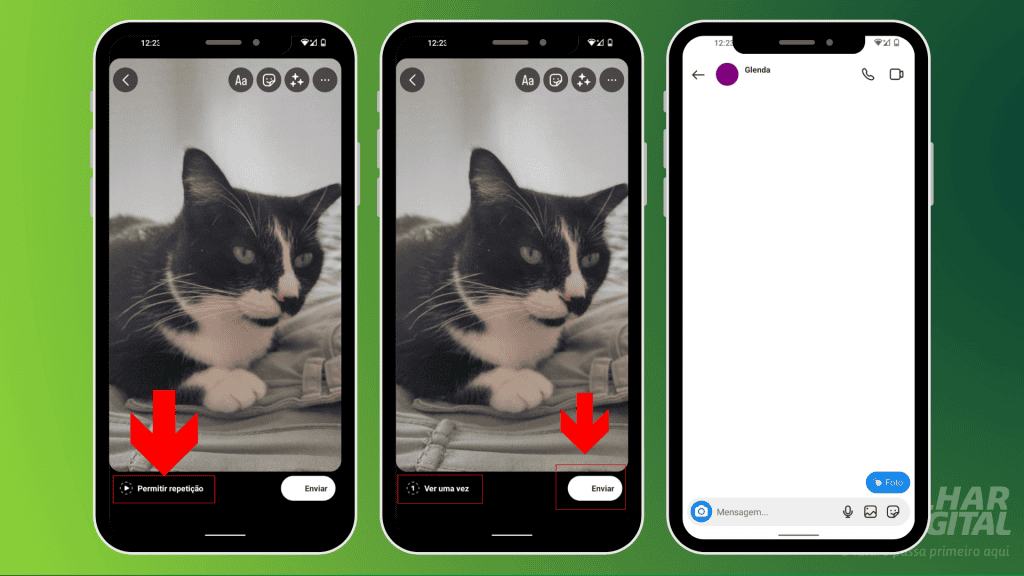 Como mandar foto de visualização única no Instagram