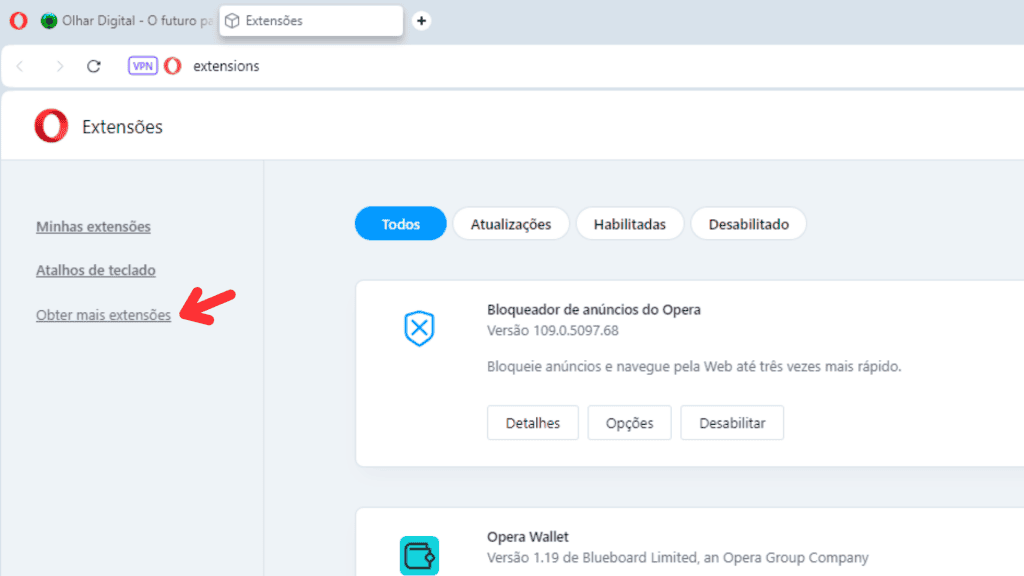 Como traduzir uma página no Opera?