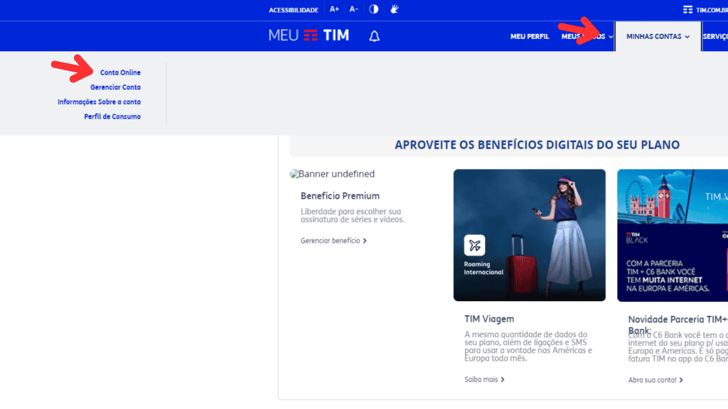 Como pedir 2ª via da conta do celular Tim