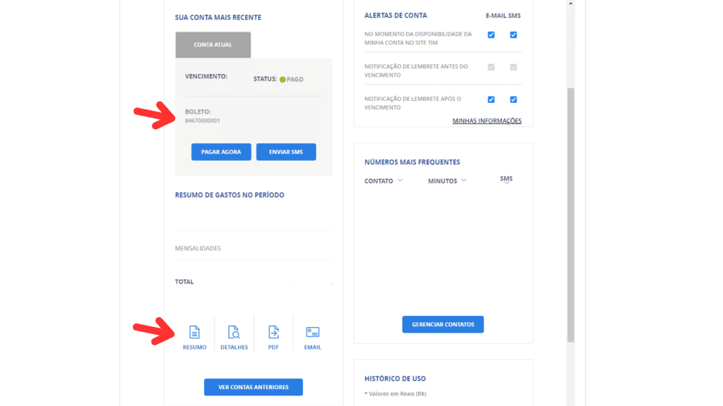 Como pedir 2ª via da conta do celular Tim