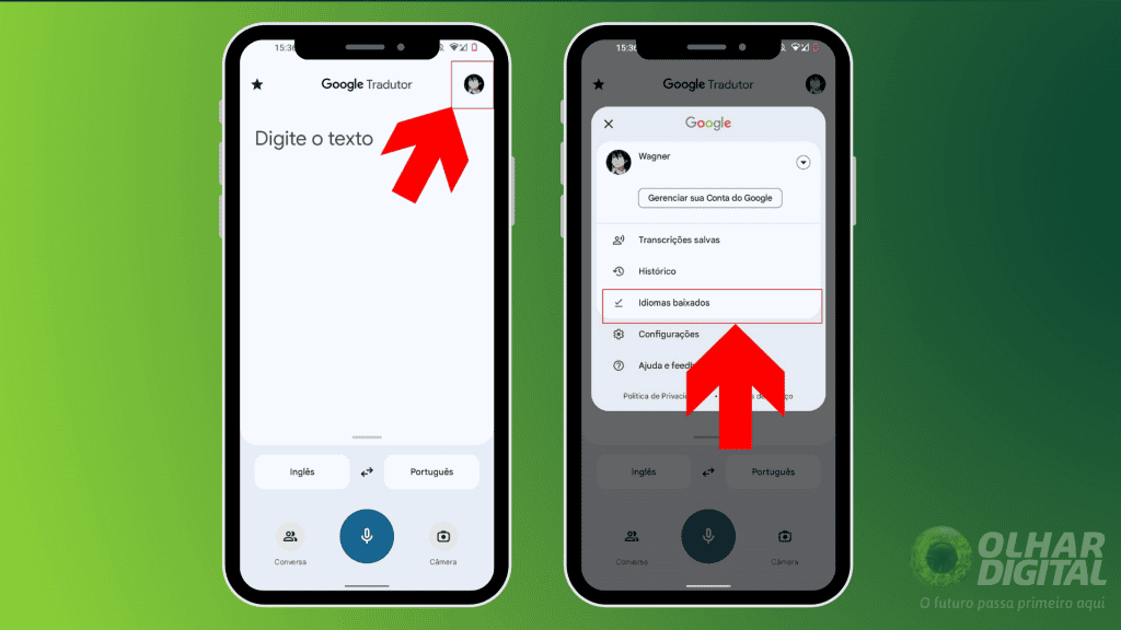Como baixar o vocabulário de um idioma para usar o tradutor off-line?