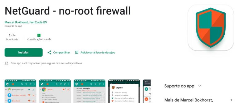 Como impedir que um aplicativo tenha acesso à internet?