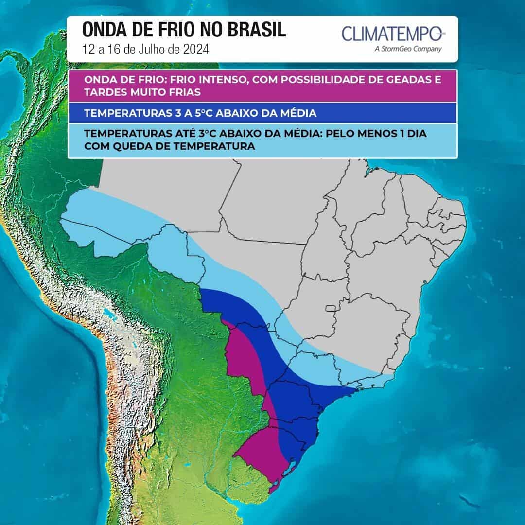 Nova frente fria despenca as temperaturas no Centro-Sul do Brasil ...