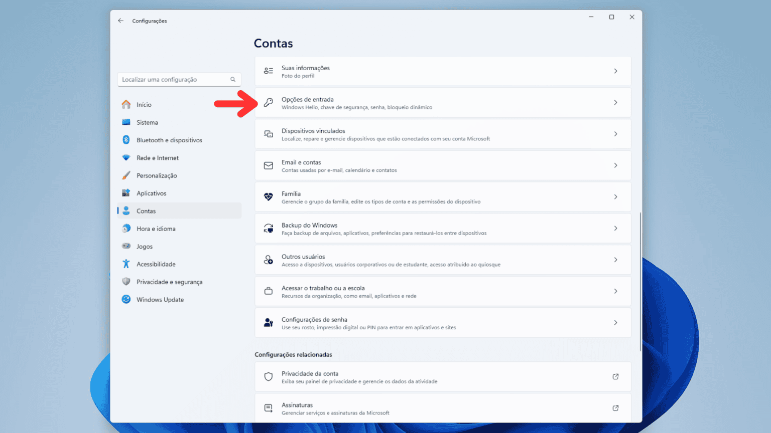 Como desativar o Windows Hello no Windows 11?