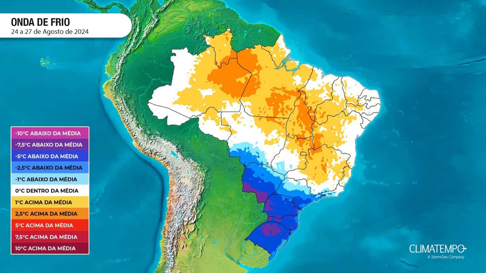 Após calor extremo, onda de frio já tem data para chegar ao Brasil ...