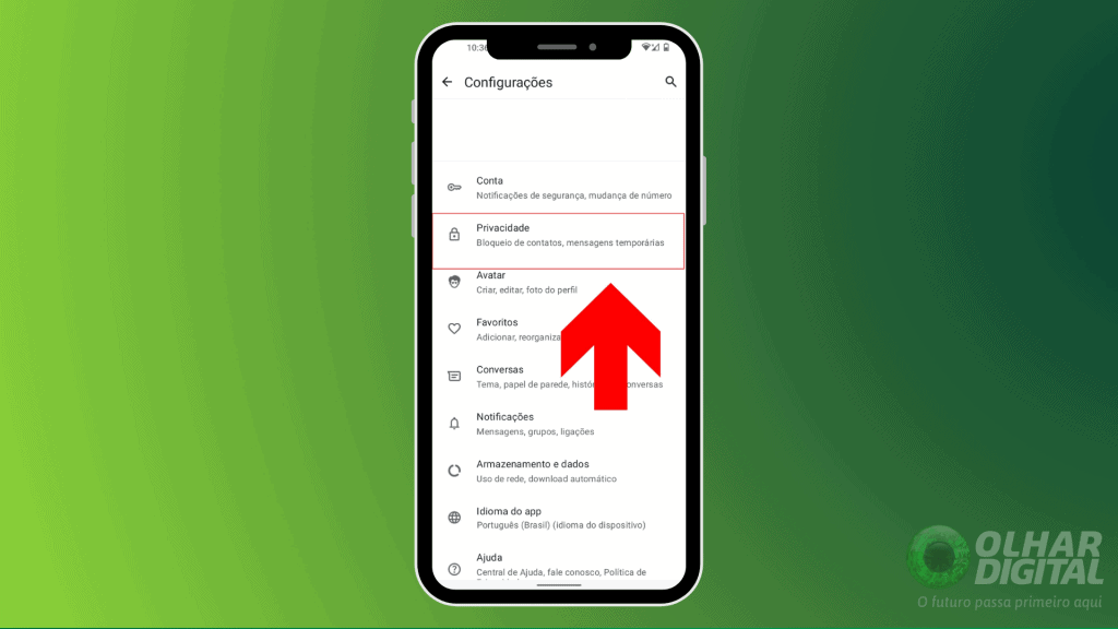 Como alterar quem pode ver seu status no WhatsApp