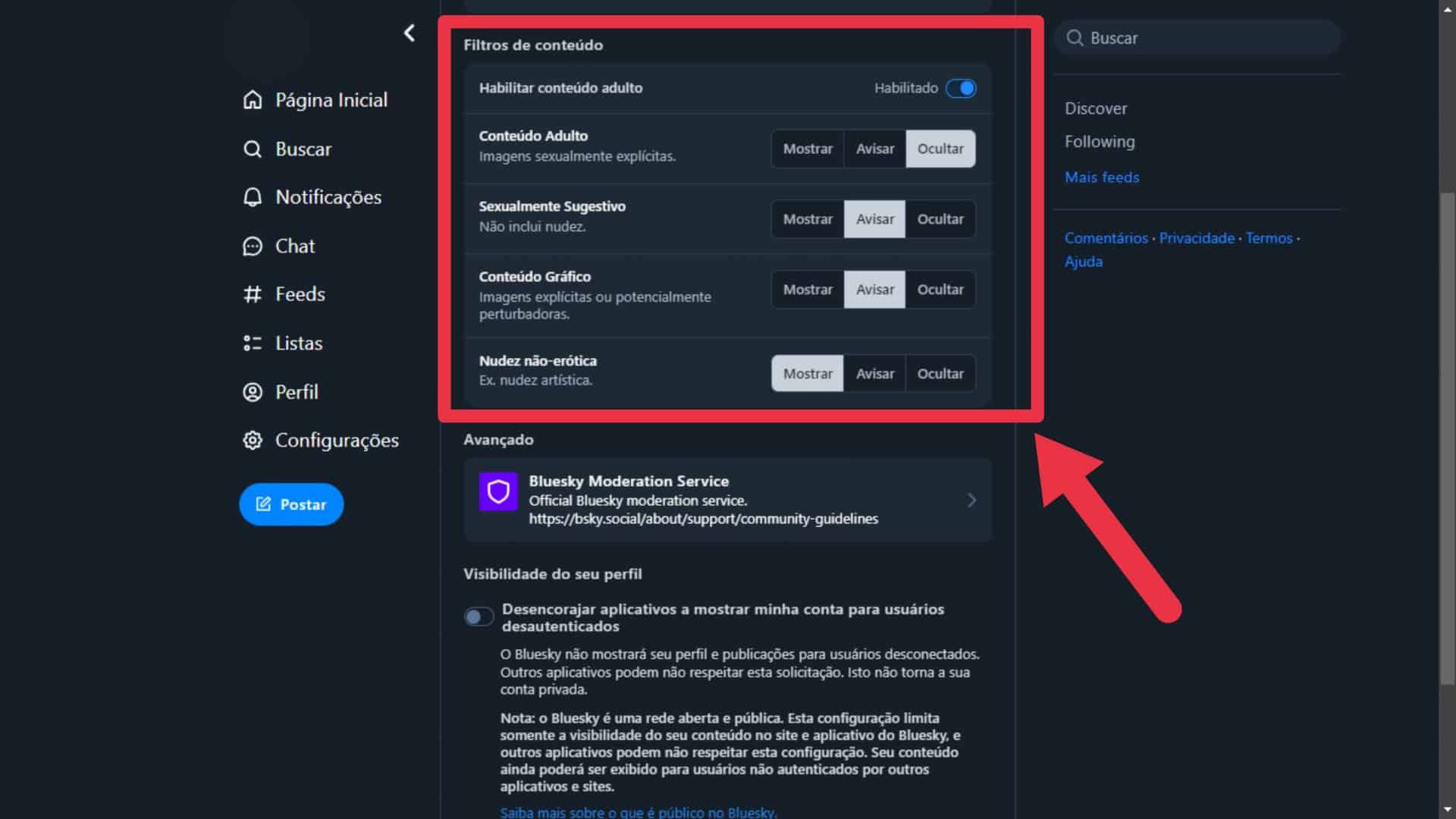 Bluesky: como habilitar conteúdo adulto na rede social - Olhar Digital