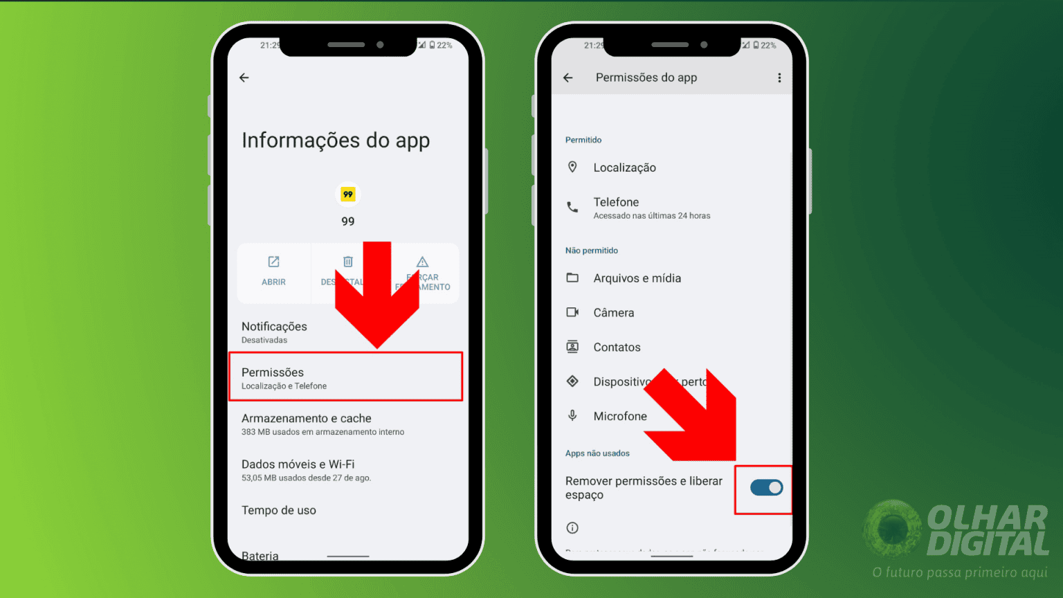 Como gerenciar permissões de aplicativos no celular Android