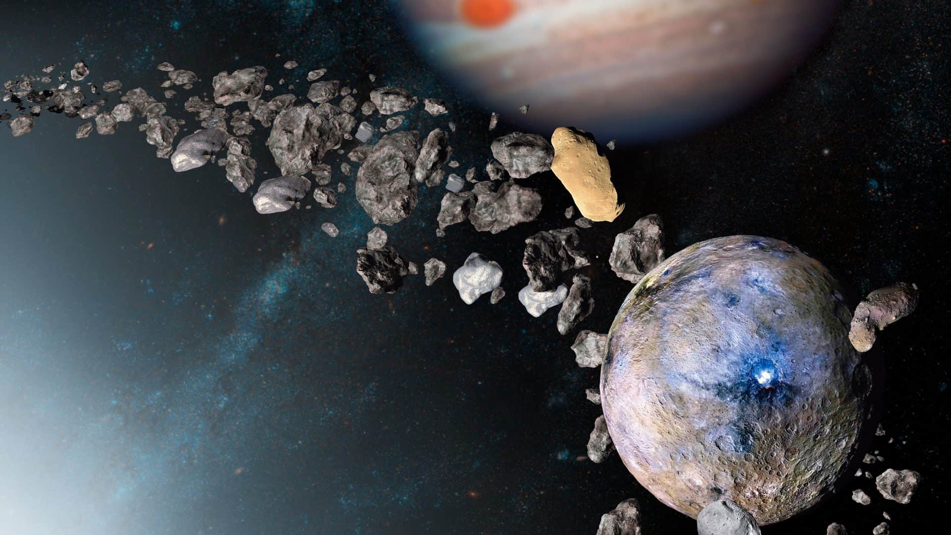 Asteroides podem ser vestígios de planetas antigos