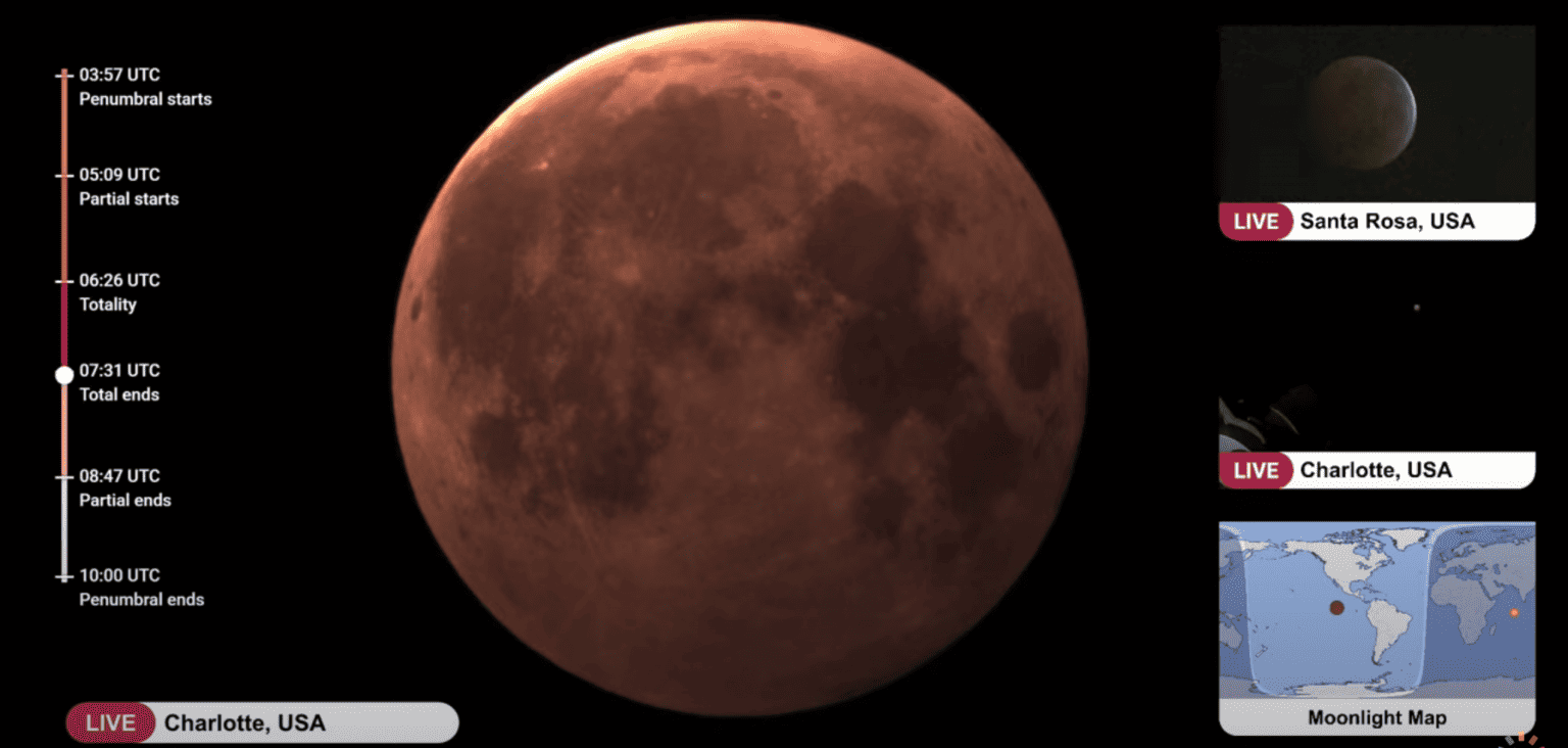 Eclipse lunar total no Brasil e no mundo: veja as imagens da Lua de Sangue!