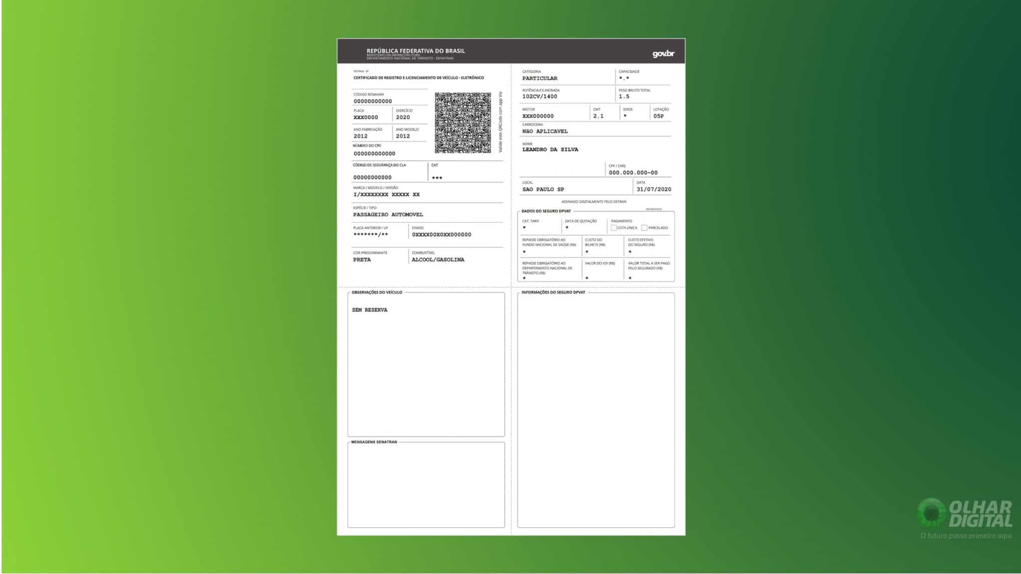 Como baixar o CRLV-e no seu celular ou PC - Olhar Digital