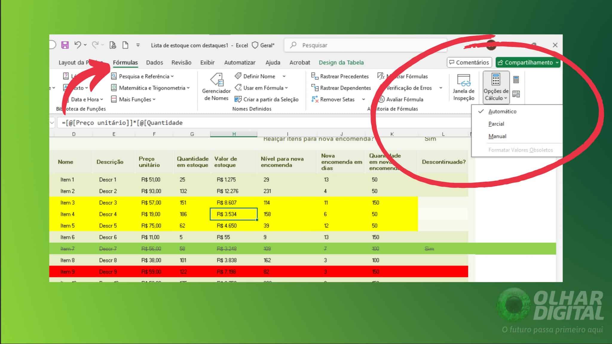 8 dicas no Excel para otimizar e acelerar as fórmulas - Olhar Digital