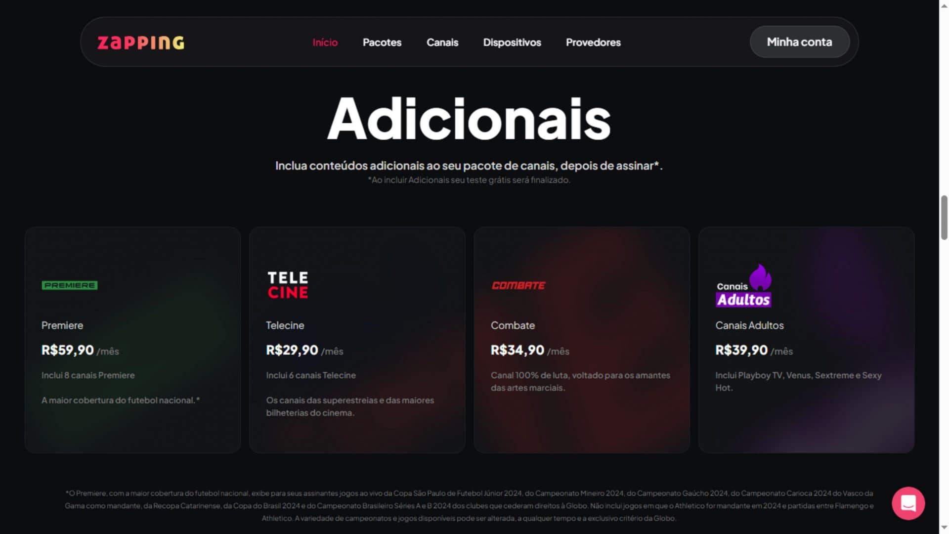 Zapping: assista à TV ao vivo no celular ou computador com esse streaming