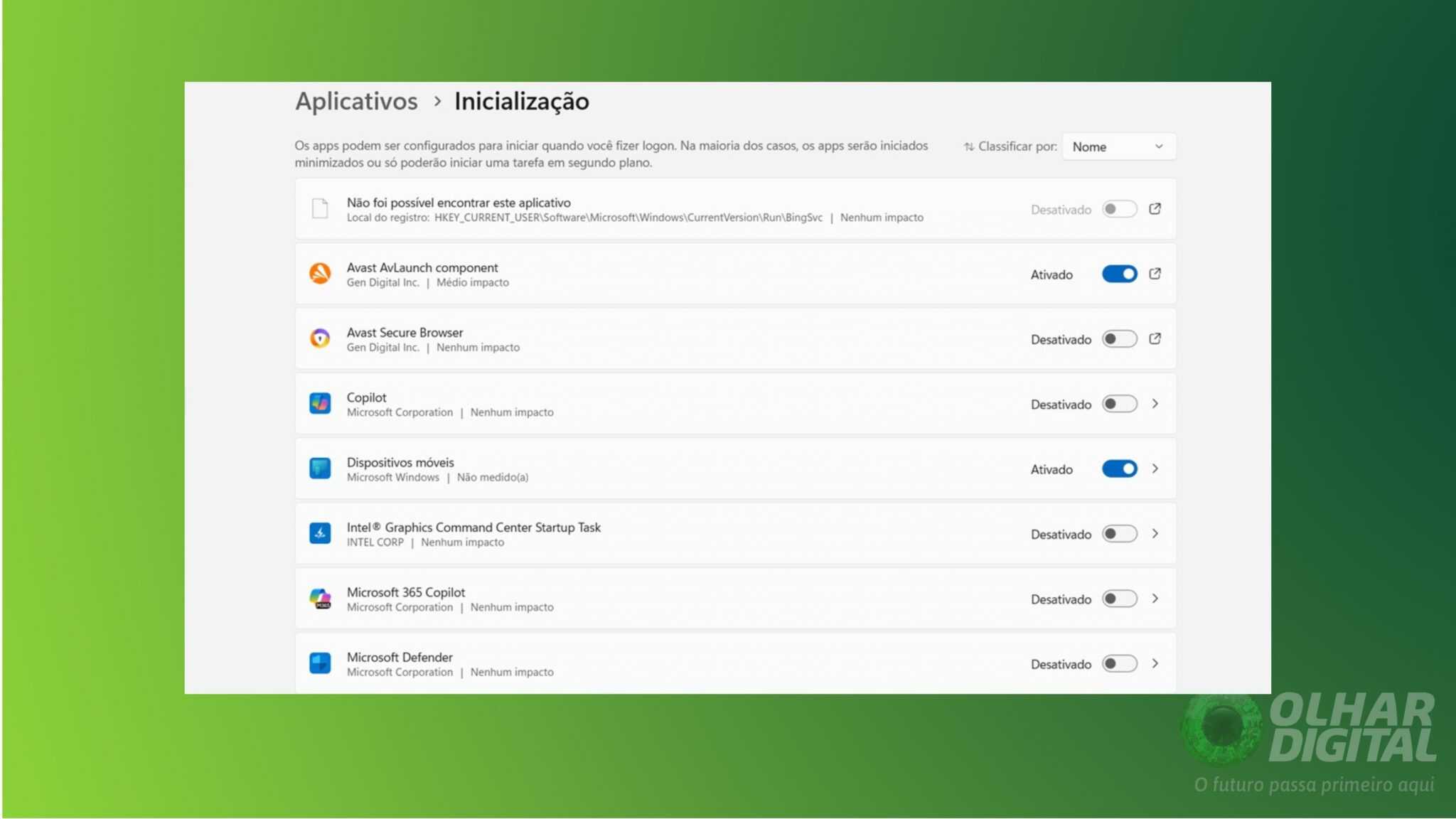 5 dicas para reduzir lentidão no PC com Windows 11 - Olhar Digital