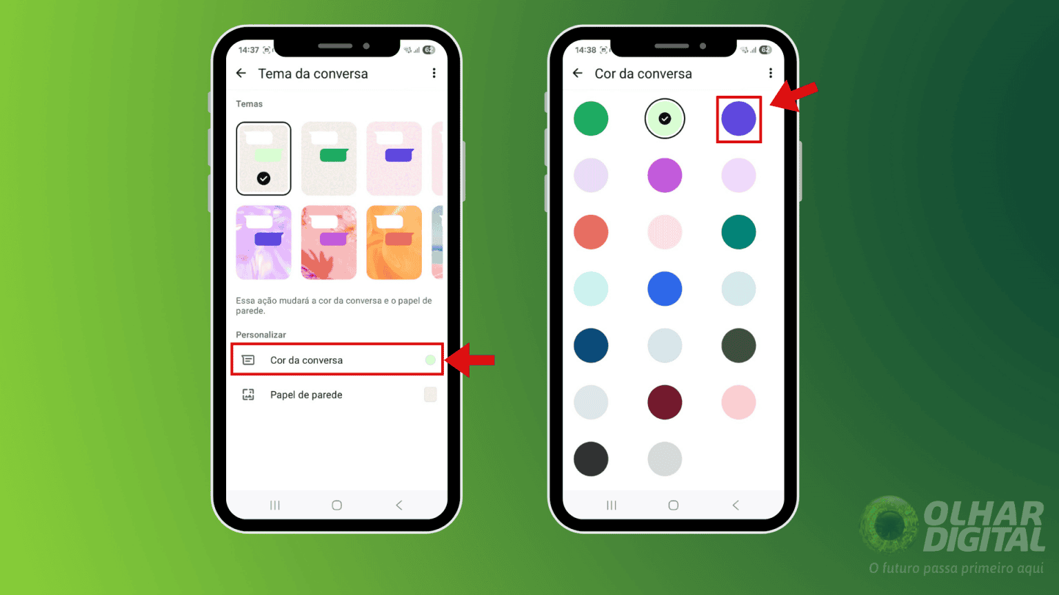 Como mudar cor e papel de parede dos chats do WhatsApp - Olhar Digital