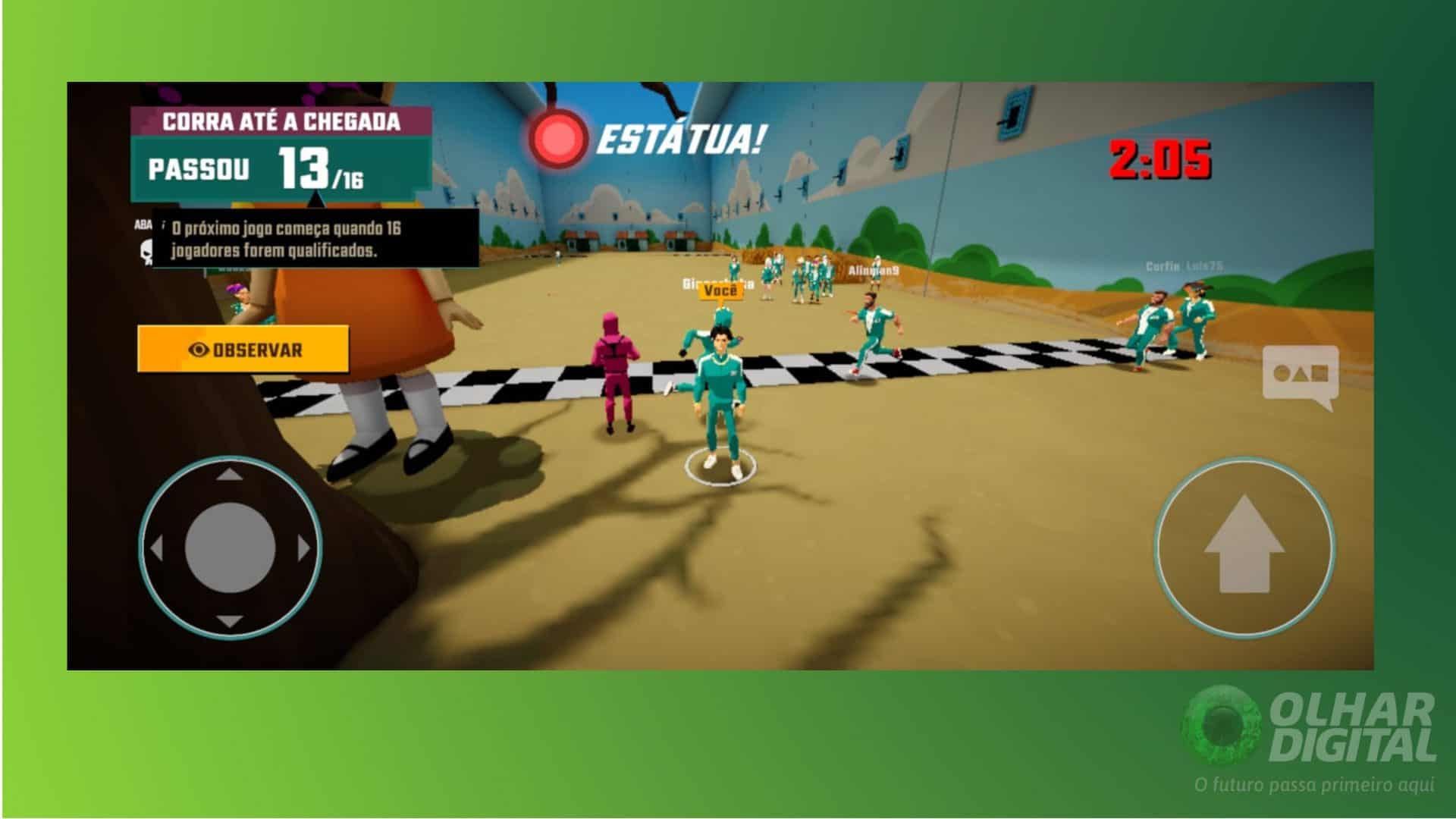 Veja como jogar o game de Round 6 pelo celular